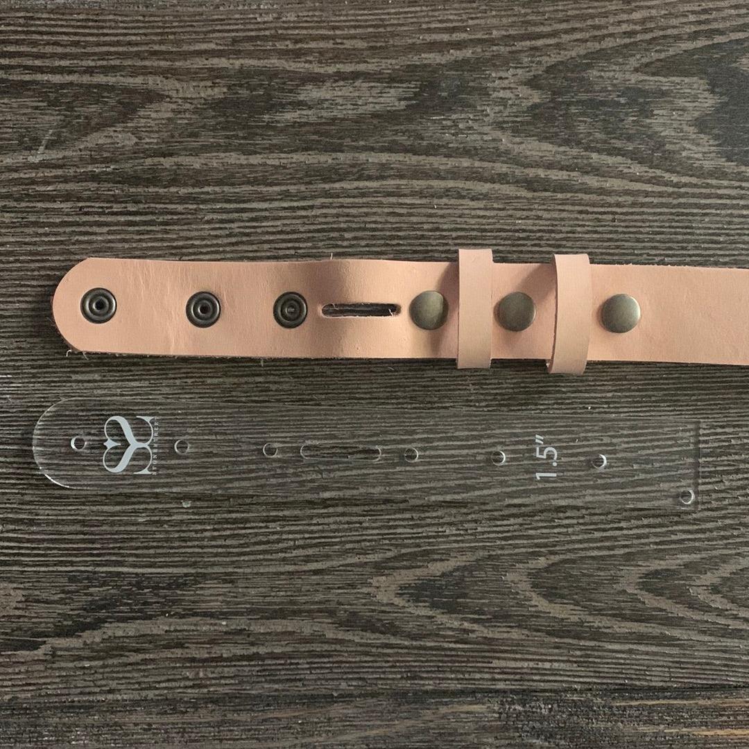 Double Keeper Belt Blank Acrylic Template – Stonestreet Leather