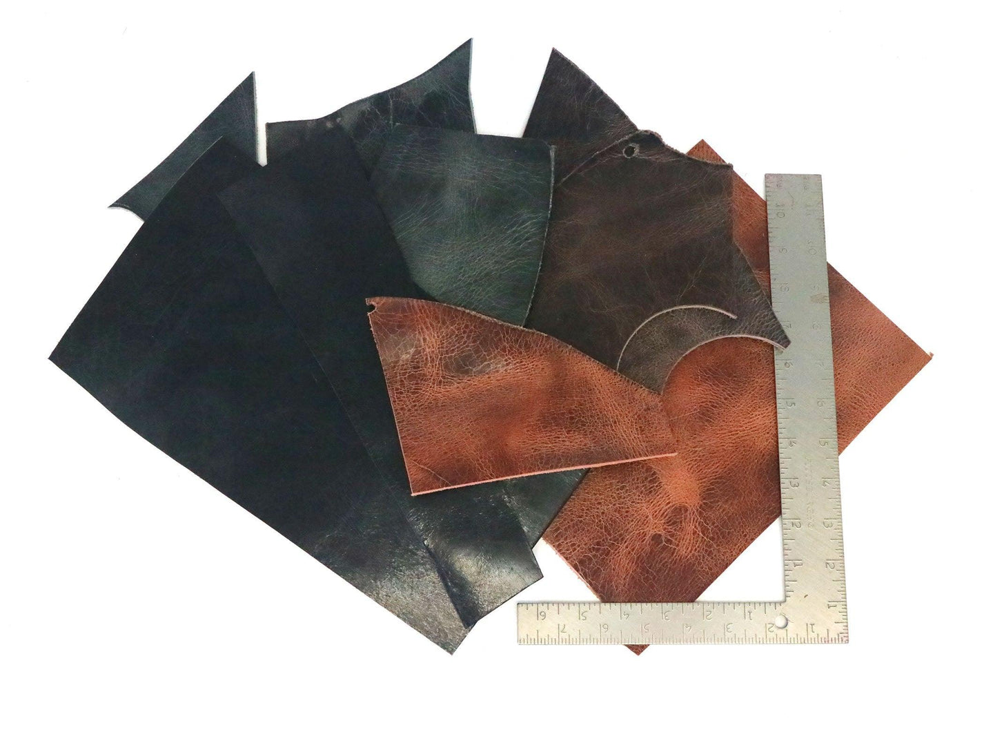 Two Pounds of Vintage Glazed Buffalo Leather Scrap - 8-10oz Heavyweigh ...